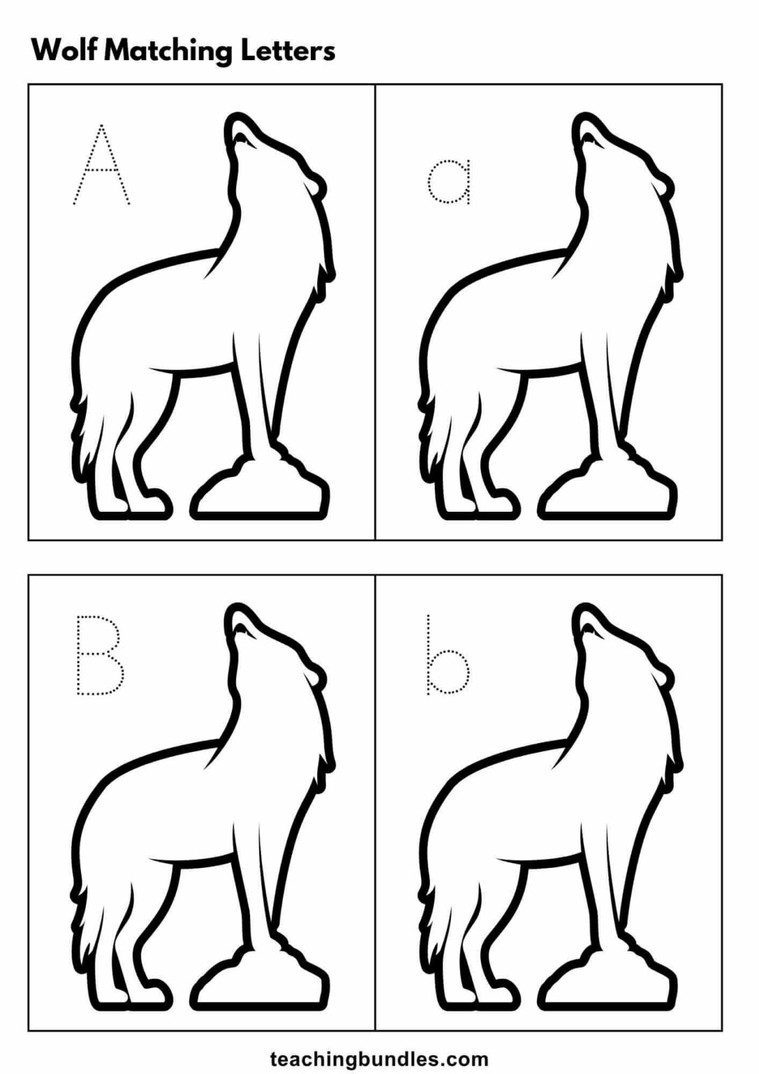 Wolf Activity Pages - Teachingbundles