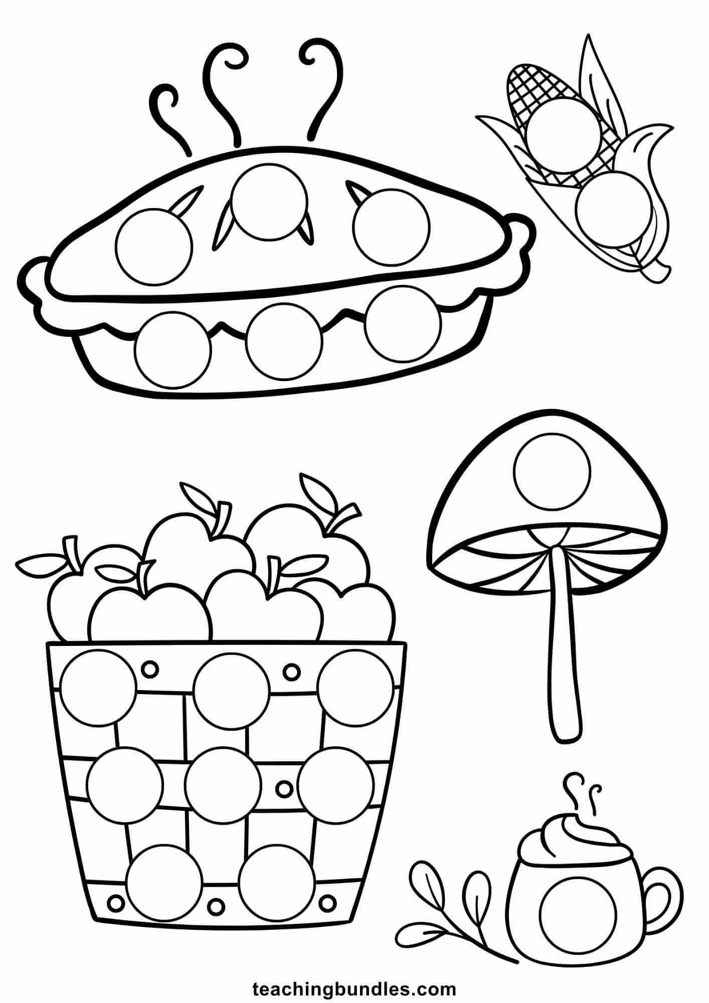 Fall Dot Marker Activities for Kids - Teachingbundles