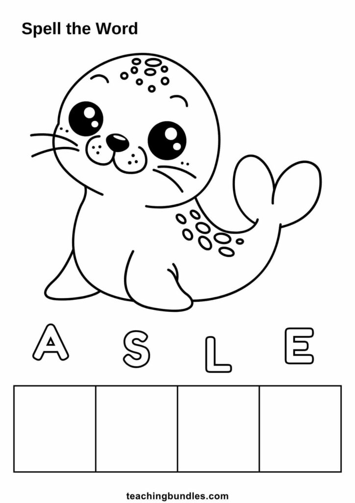 Seal Activity Pages - Teachingbundles