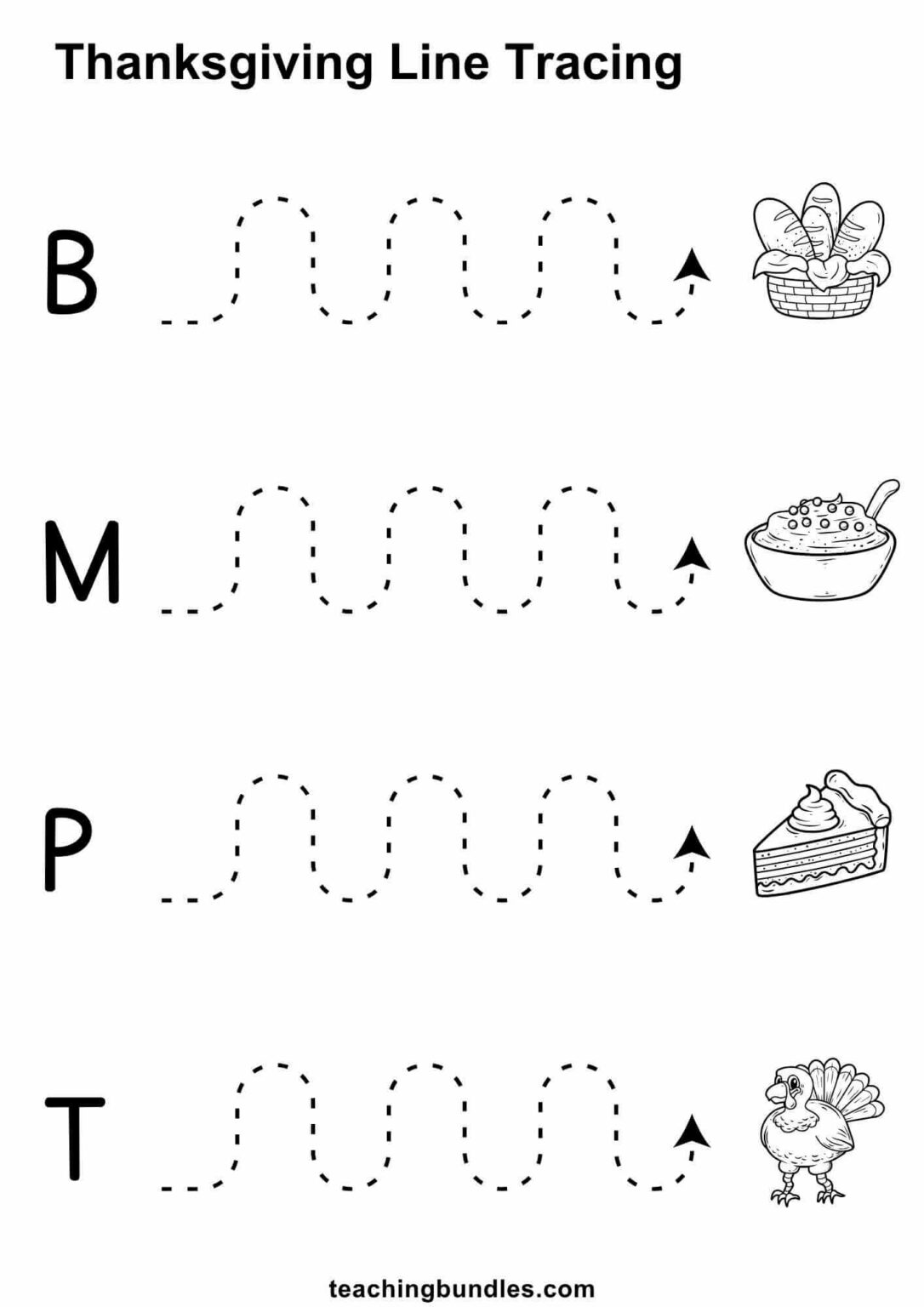 Thanksgiving Preschool Worksheets - Teachingbundles
