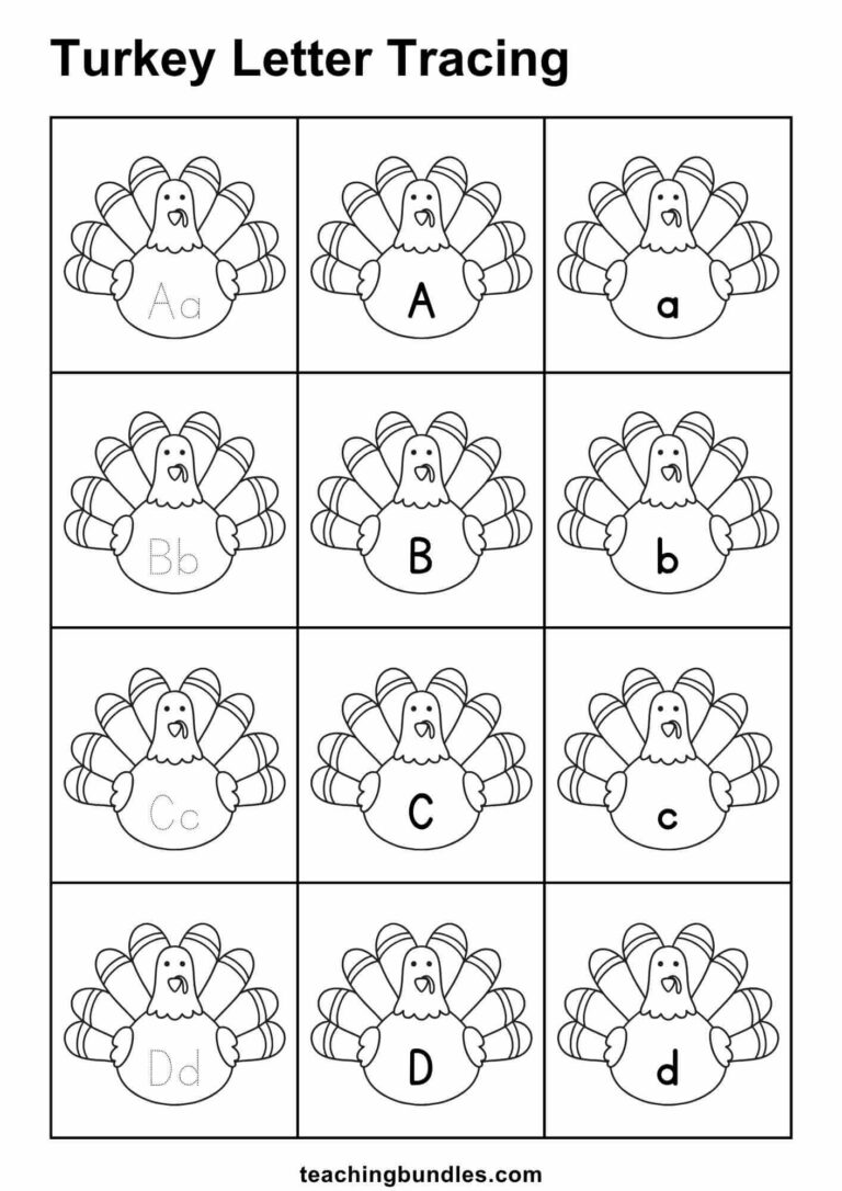 Thanksgiving Preschool Worksheets - Teachingbundles