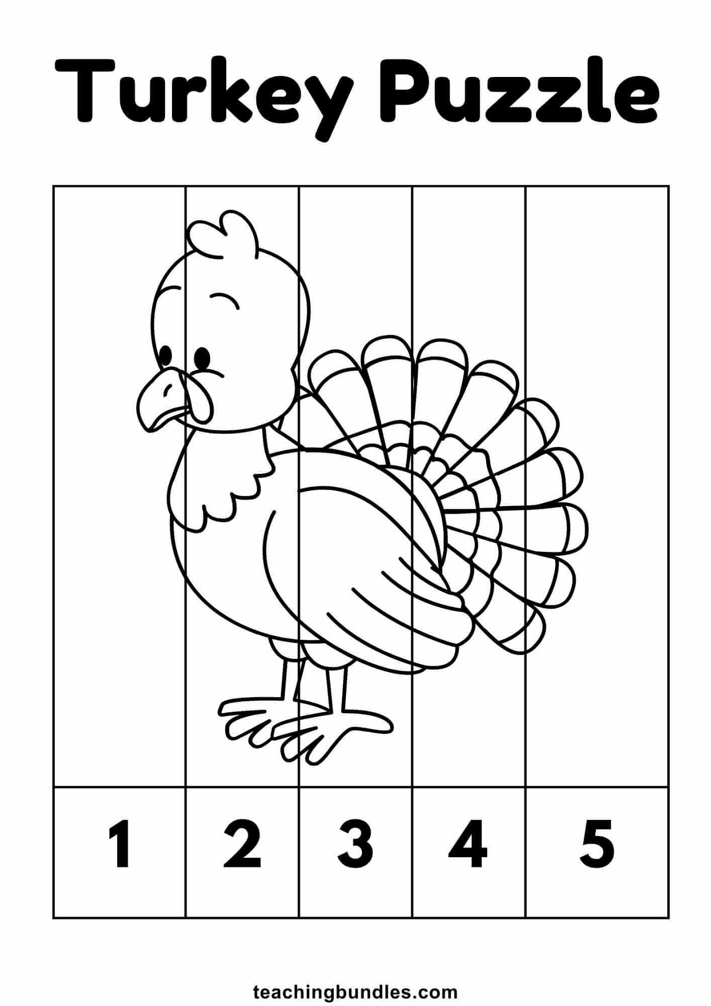 Turkey Activity Pages - Teachingbundles