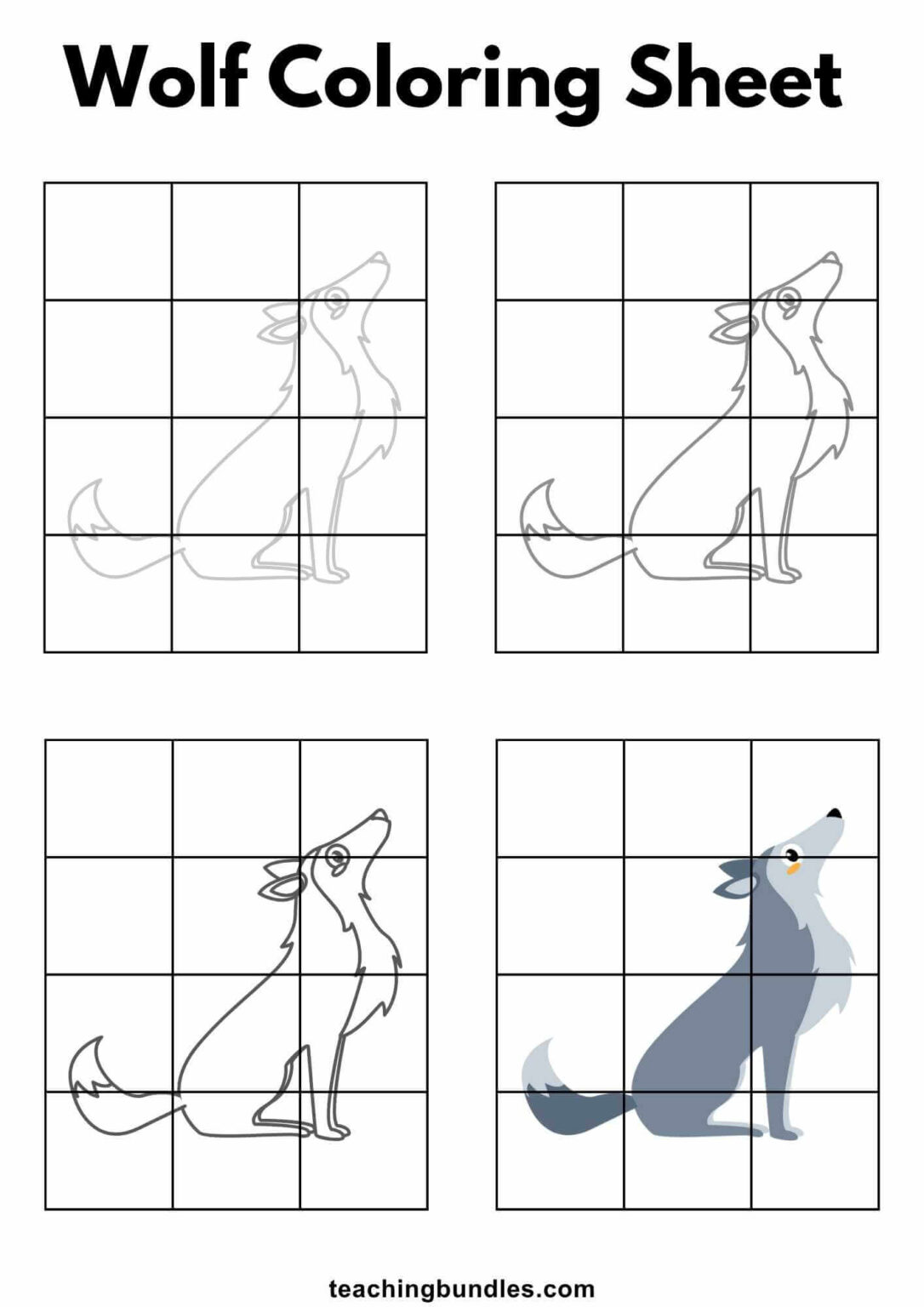Wolf Activity Pages - Teachingbundles