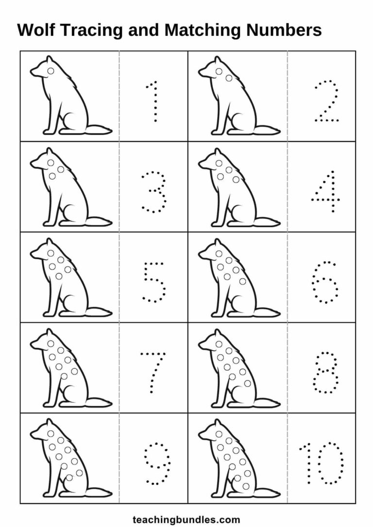 Wolf Activity Pages - Teachingbundles