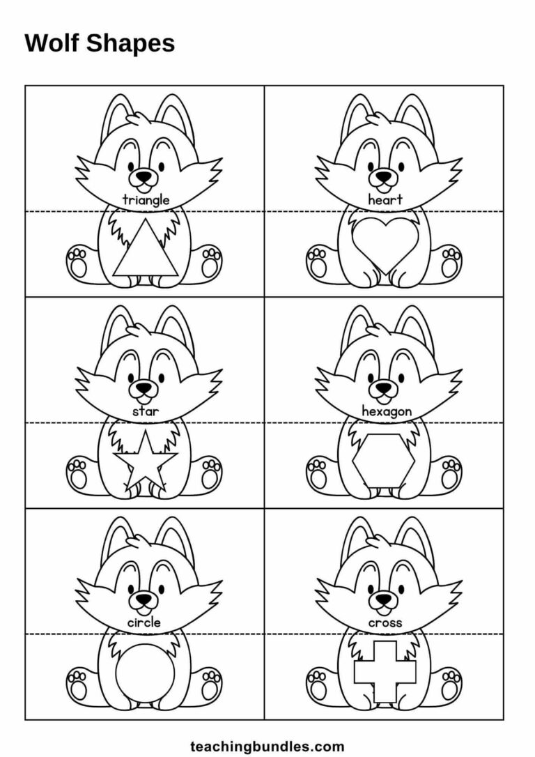 Wolf Activity Pages - Teachingbundles