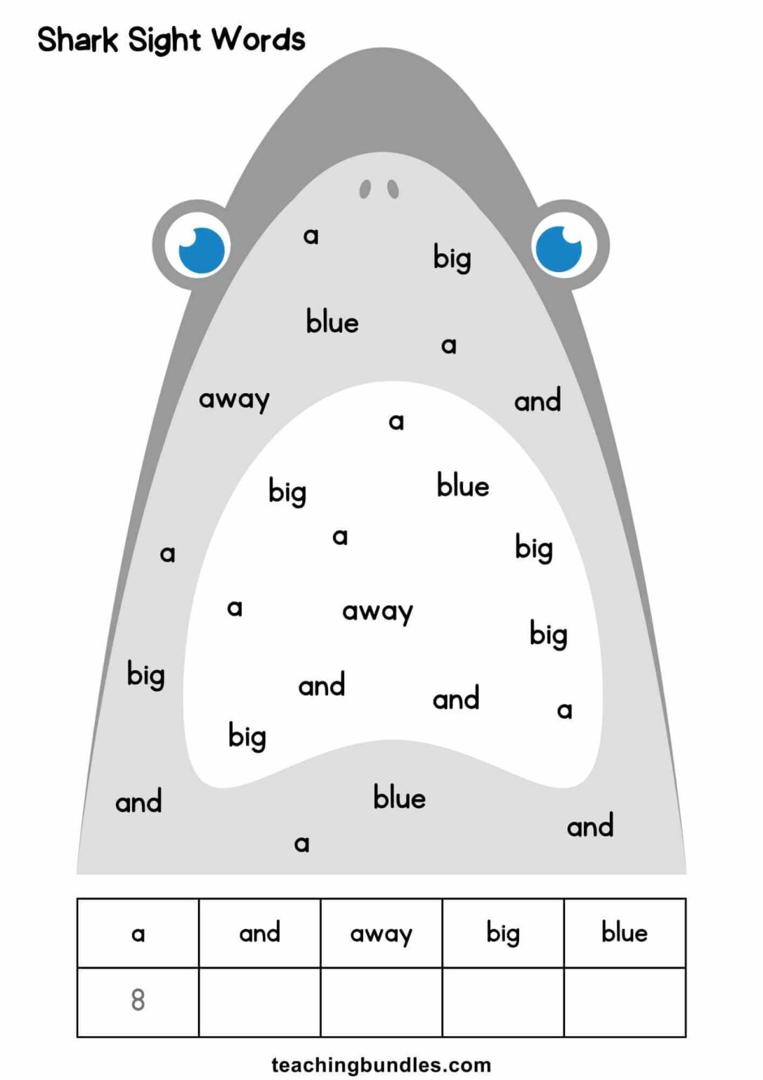 Shark Activity Pages - Teachingbundles