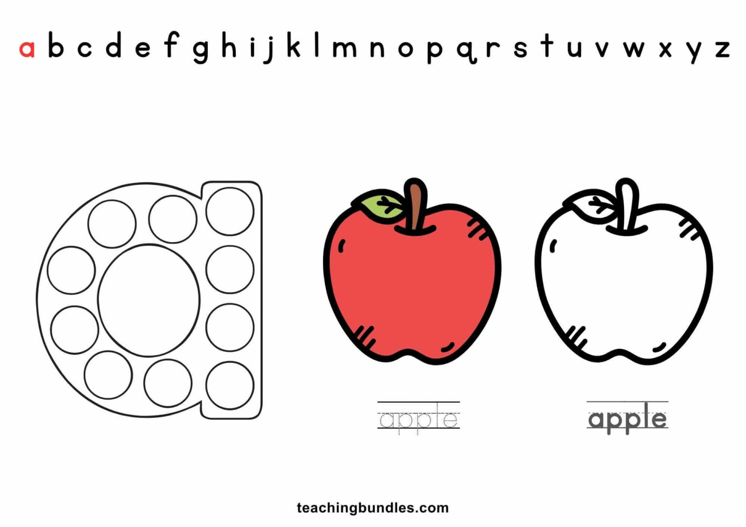 Free Printable Alphabet Dot Marker Pages - Teachingbundles