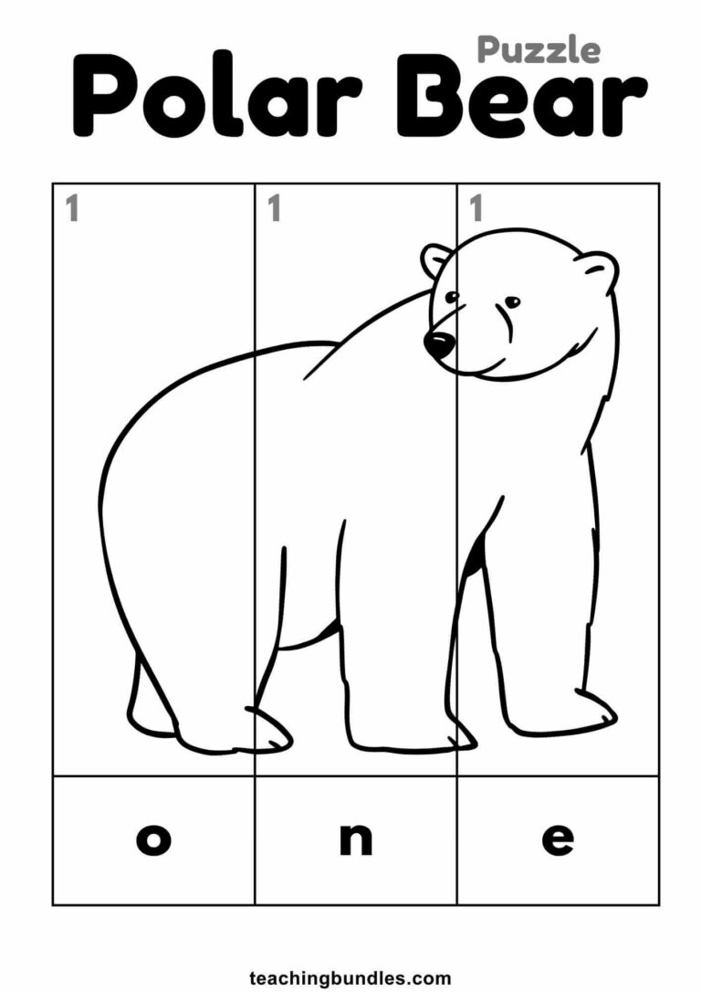 Polar Bear Activity Pages - Teachingbundles
