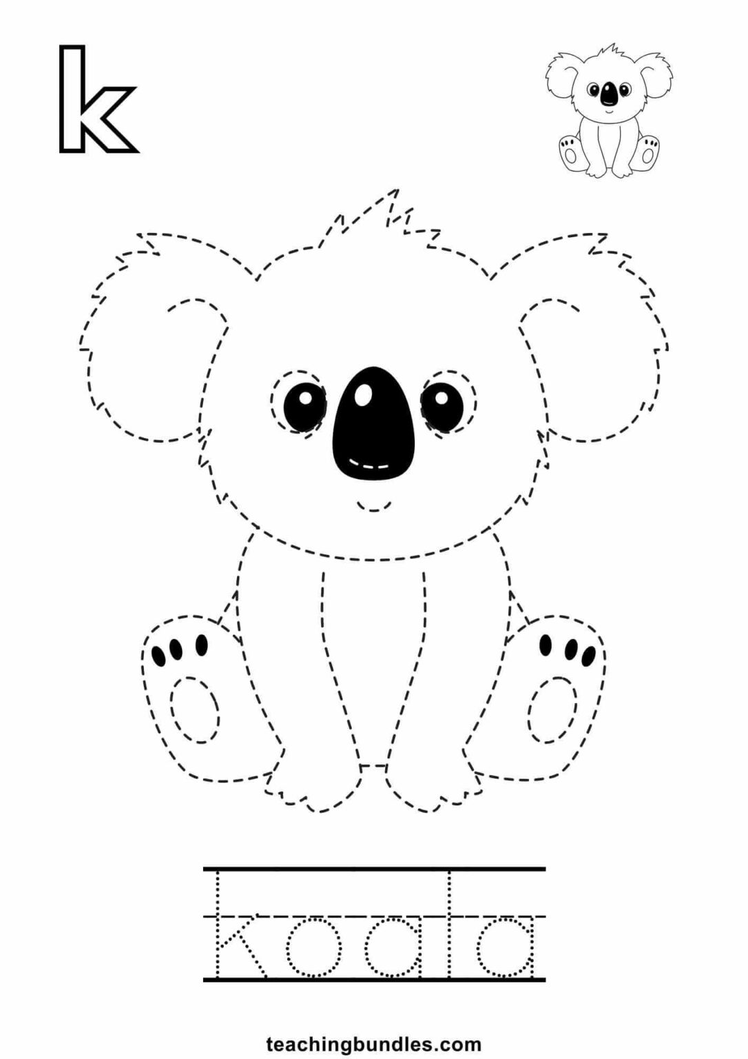 Koala Activity Pages - Teachingbundles