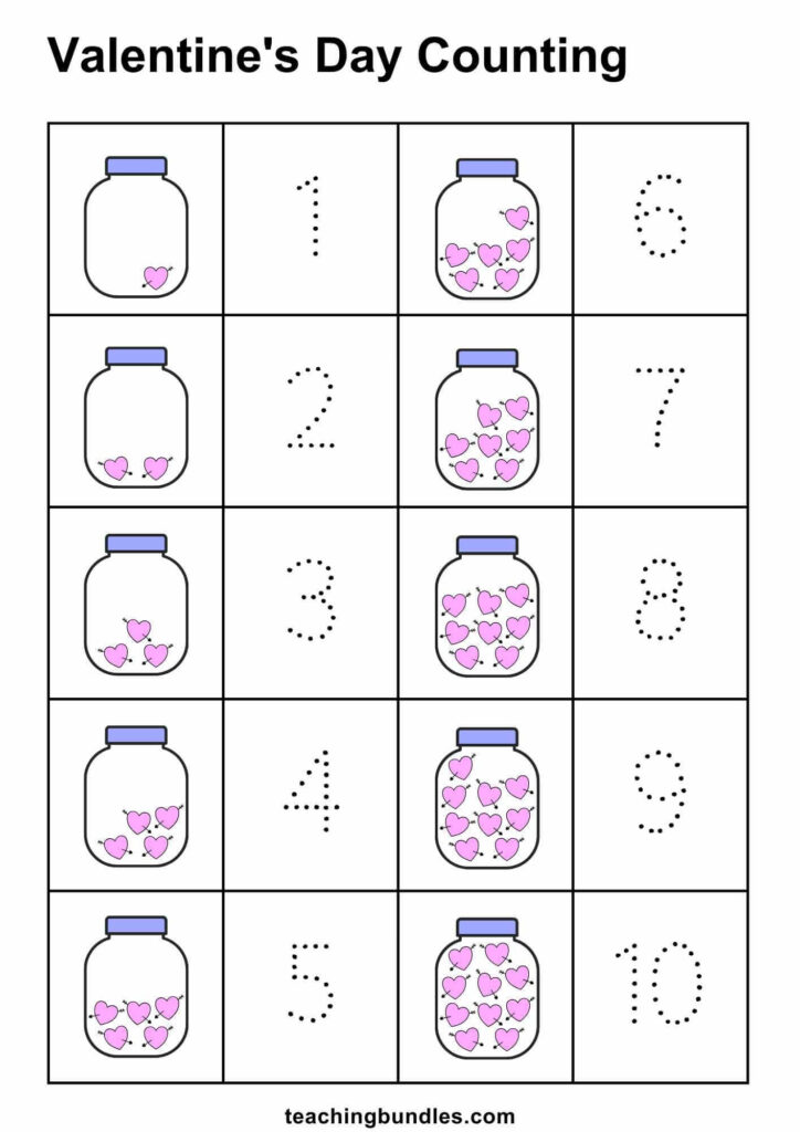 Valentine's Day Preschool Worksheets - Teachingbundles