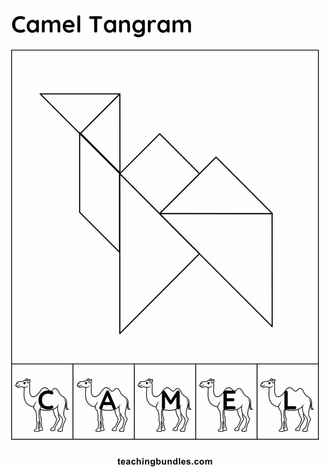 Tangram Puzzle Templates - Teachingbundles