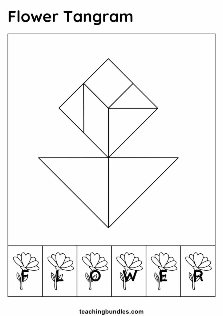 Tangram Puzzle Templates - Teachingbundles