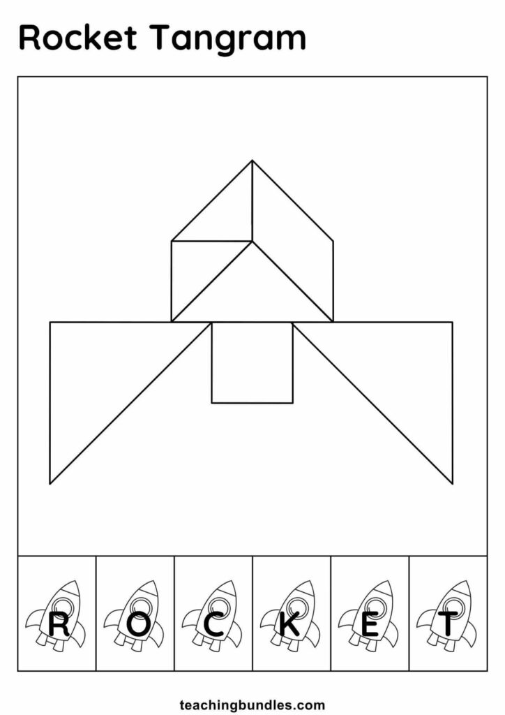 Tangram Puzzle Templates - Teachingbundles